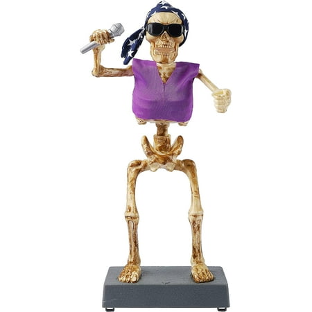Joliyoou Halloween Animated tions, 14 Inch Singing Skeleton Dancing To ...