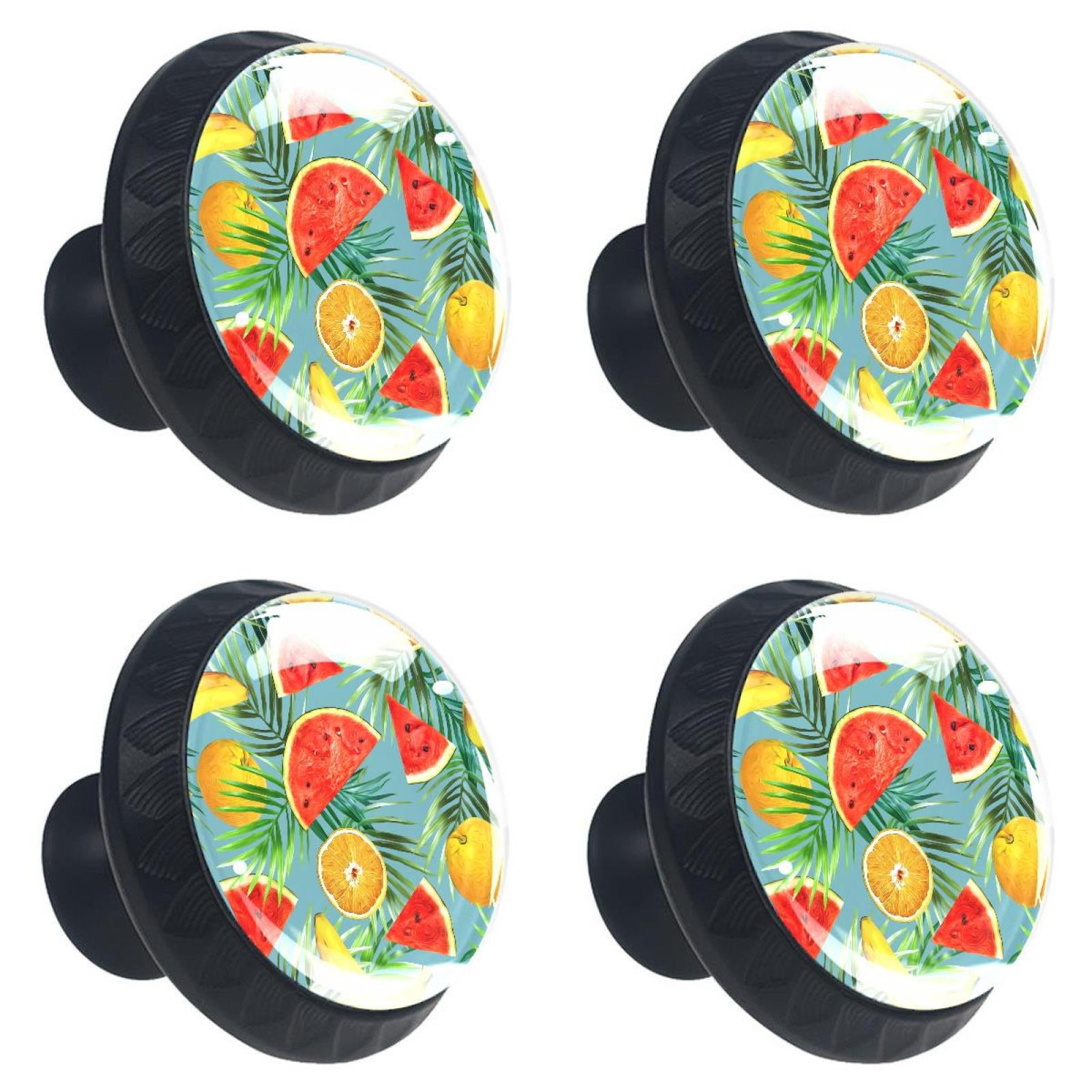4 Pcs Fruits Pattern Knobs for Kitchen Cabinet Cupboard Dresser ...