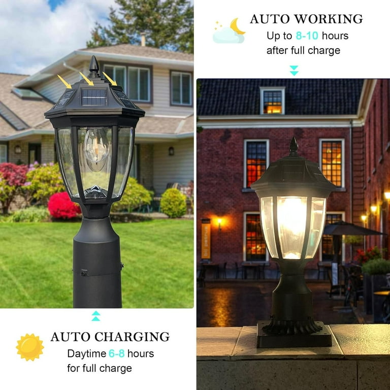 Outdoor Pole Lamp Sensor Replacement LED Pole Light With Photocell