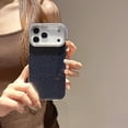 Bling Glitter Diamond Camera Frame Phone Case for iPhone (Pink,iPhone ...