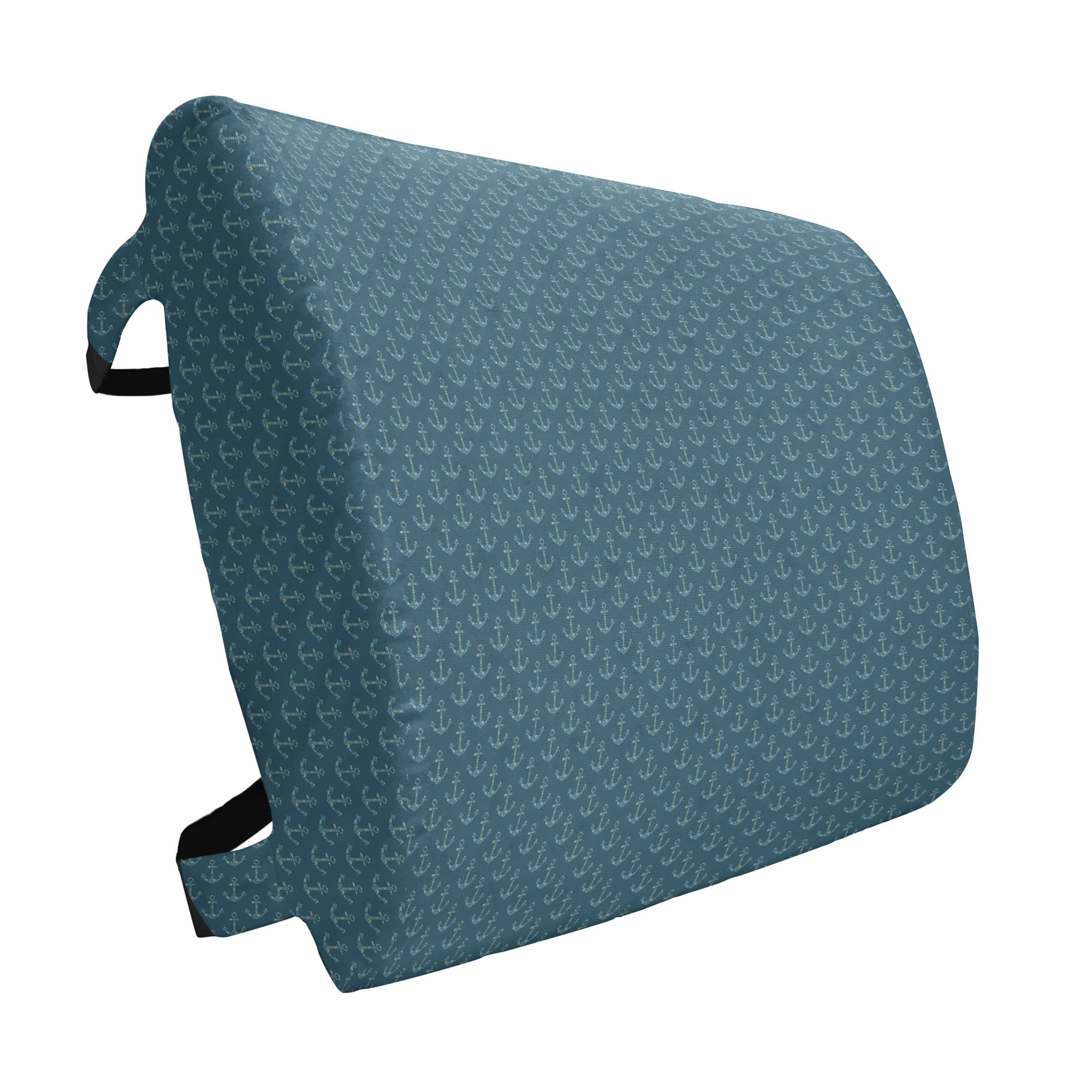 Anchor Lumbar Pillow, Anchors with Maritime Fishes Underwater Sea ...
