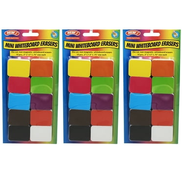 Non-Magnetic Mini Whiteboard Erasers, Character Building, Pack of 10 ...