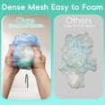 Loofah 4 Pack Extra Large Soft Bath Sponge Thick Body Wash Puffs ...