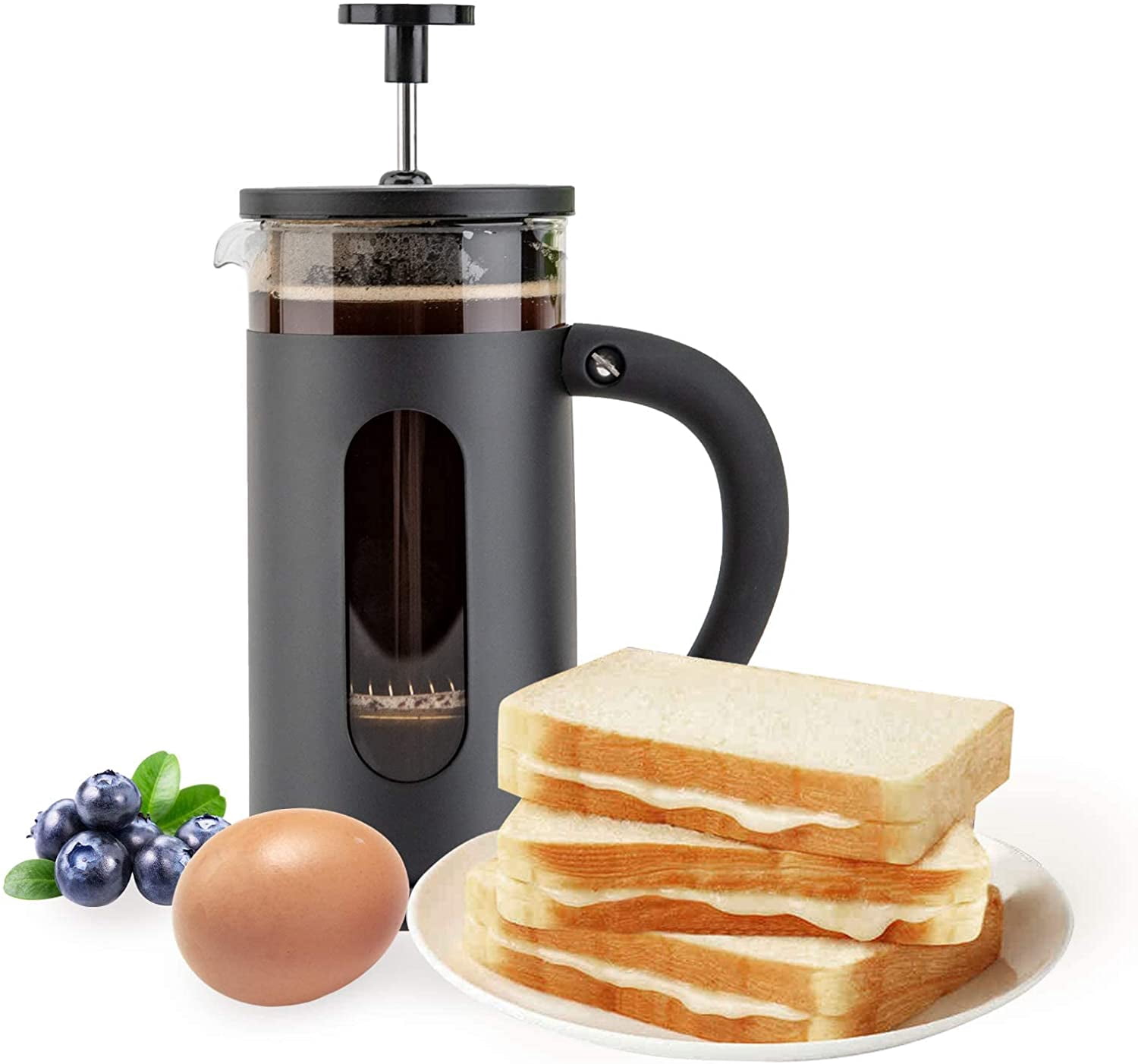 French Press Coffee Tea Maker large 1000ml/34oz with 4 Level Filtration ...