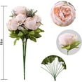 Nvzi-a Fake Flowers Vintage Artificial Peonies Silk Flowers Wedding ...