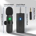 Professional Wireless Microphone, 3.5mm Jack Plug & Play, Mini Clip-On ...