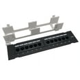 CNAweb 12 Port Vertical Cat6 110 RJ45 Network Patch Panel 568A 568B ...
