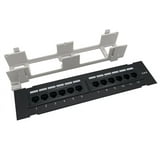 CNAweb 12 Port Vertical Cat6 110 RJ45 Network Patch Panel 568A 568B ...