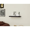 Mainstays Black 18" Wood Floating Shelf - Walmart.com