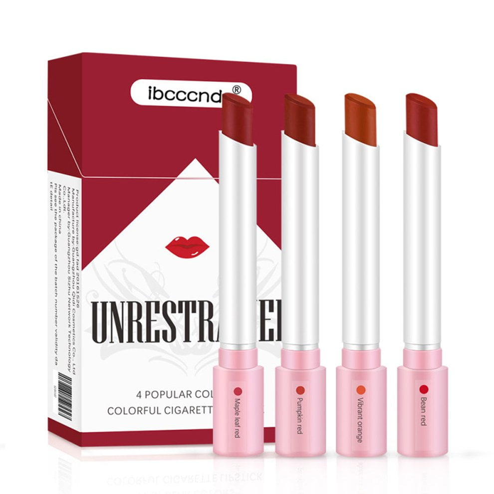 Jeir Cigarette Lipstick Set 4 Colors Matte Long Lasting Waterproof Matt