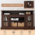 YANGLI 58" Traditional American Country Style TV Stand for TV Up to 65 ...
