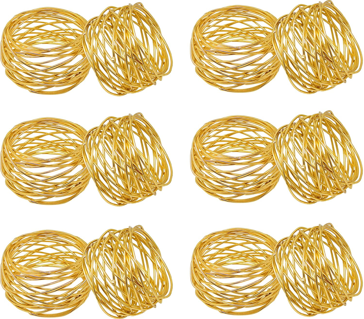 Handmade Round Napkin Rings Set of 12 for Dining Parties Everyday Use ...