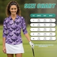 Aplkyhs Purple Bats Women Sport Shirts 3/4 Sleeve Cloth Workout Tennis ...
