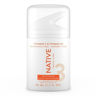 Native Brightening Facial Moisturizer with Vitamin C & Vitamin B3 1.7 ...