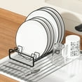 SUNFICON Heavy Duty 2-Tier Vertical Plate Rack, Metal Storage for ...