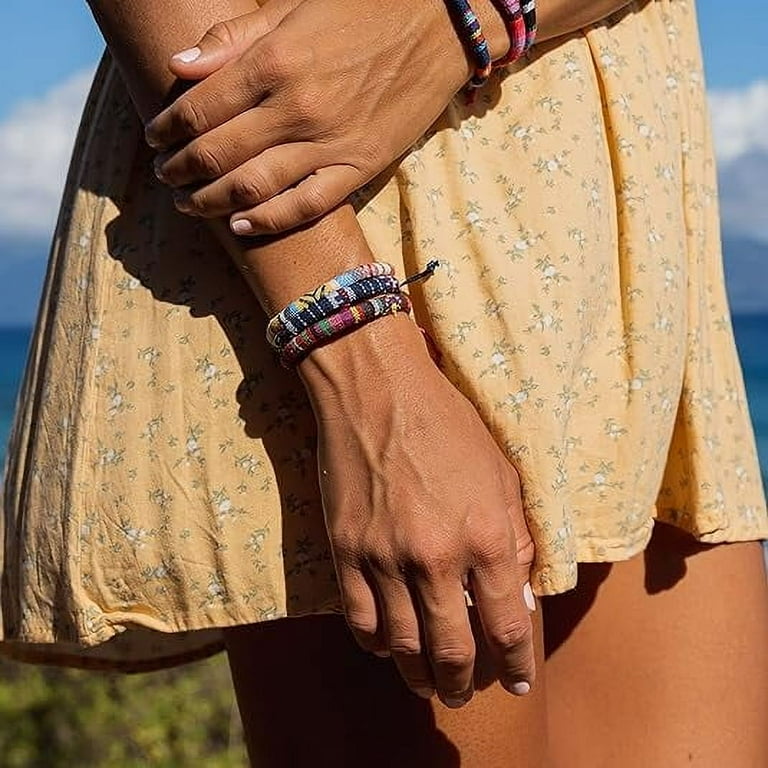 12 Pcs Unisex Adjustable Rope Boho Woven String Friendship Bracelets Adult Unisex Size One size