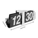 Miumaeov Retro Flip Clock Electrical Digital Flipping Out Clock Wall ...