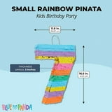 Rainbow Number 7 Pinata for 7th Birthday, Fiesta, Cinco de Mayo (12x16 ...
