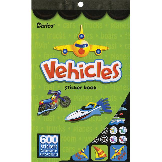Sticker Book Vehicles 600 Pc - Walmart.com - Walmart.com