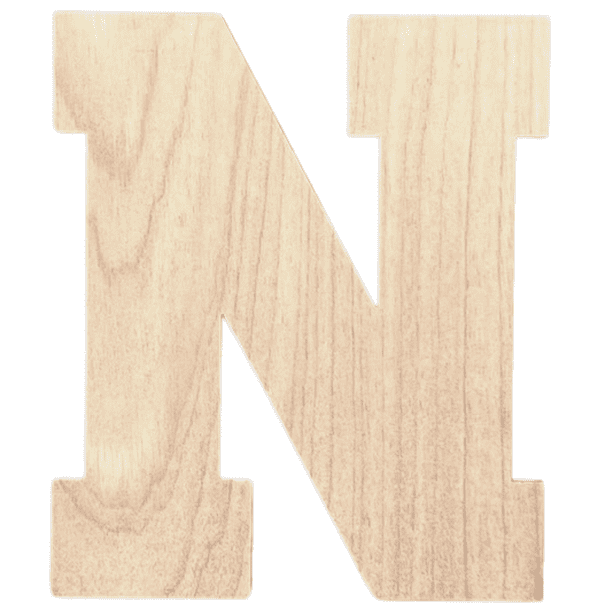 Krafty Supply - 20" Tall Birch Letter N | 1/4" Birch Plywood ...
