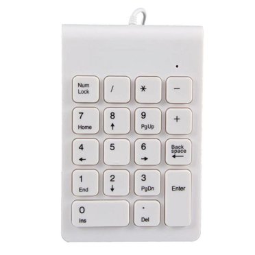 Onn USB Numeric 10-Key Pad, 4 ft USB Cable, for Windows 8 or Newer ...