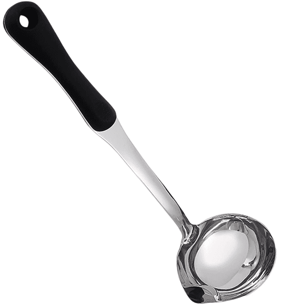 Soup Ladle, 304 Stainless Steel Ladle with Good Grips, Soup Ladle Spoon ...