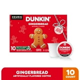 Dunkin’ Gingerbread Artificially Flavored Coffee, K Cup Pods, 10 Ct ...