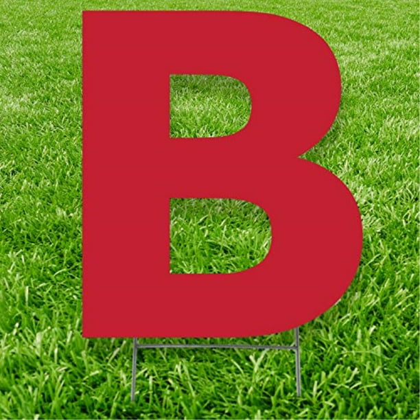 Red Letter B 20 inches tall - Walmart.com