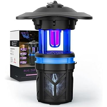 Fly Trap Flying Insect Trap (1 Device + 10 Refill Cards) Safe UVA Light ...