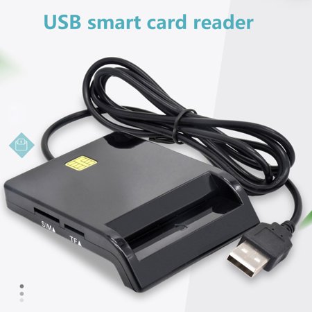 Card Reader Smart Hot Plug USB 2.0 SIM TF ATM IC ID CAC Card Reader ...