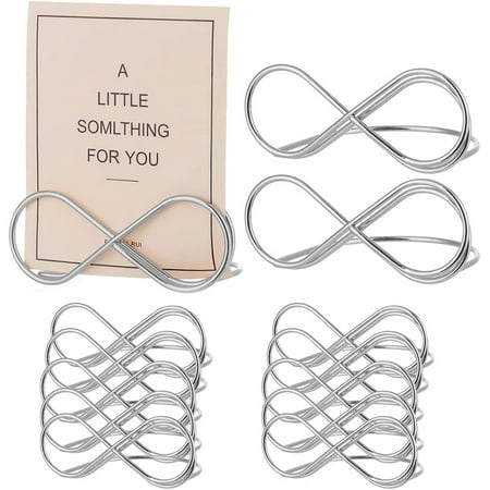 NUNADERNU 12pcs Table Number Holders, Metal Wedding Place Card Holders ...
