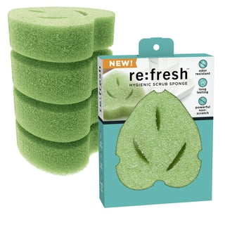 Dish Scrubber - Scrub Dishwashing Foam Sponges with Handles Bottle ...