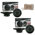 4 x Kenwood KFC-1666S 300W 6.5" 2-Way Sport Series Flush Mount Coaxial ...