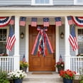 4th of July Large Patriotic Flag Bow - Deluxe Tree Topper Bow Ornament ...