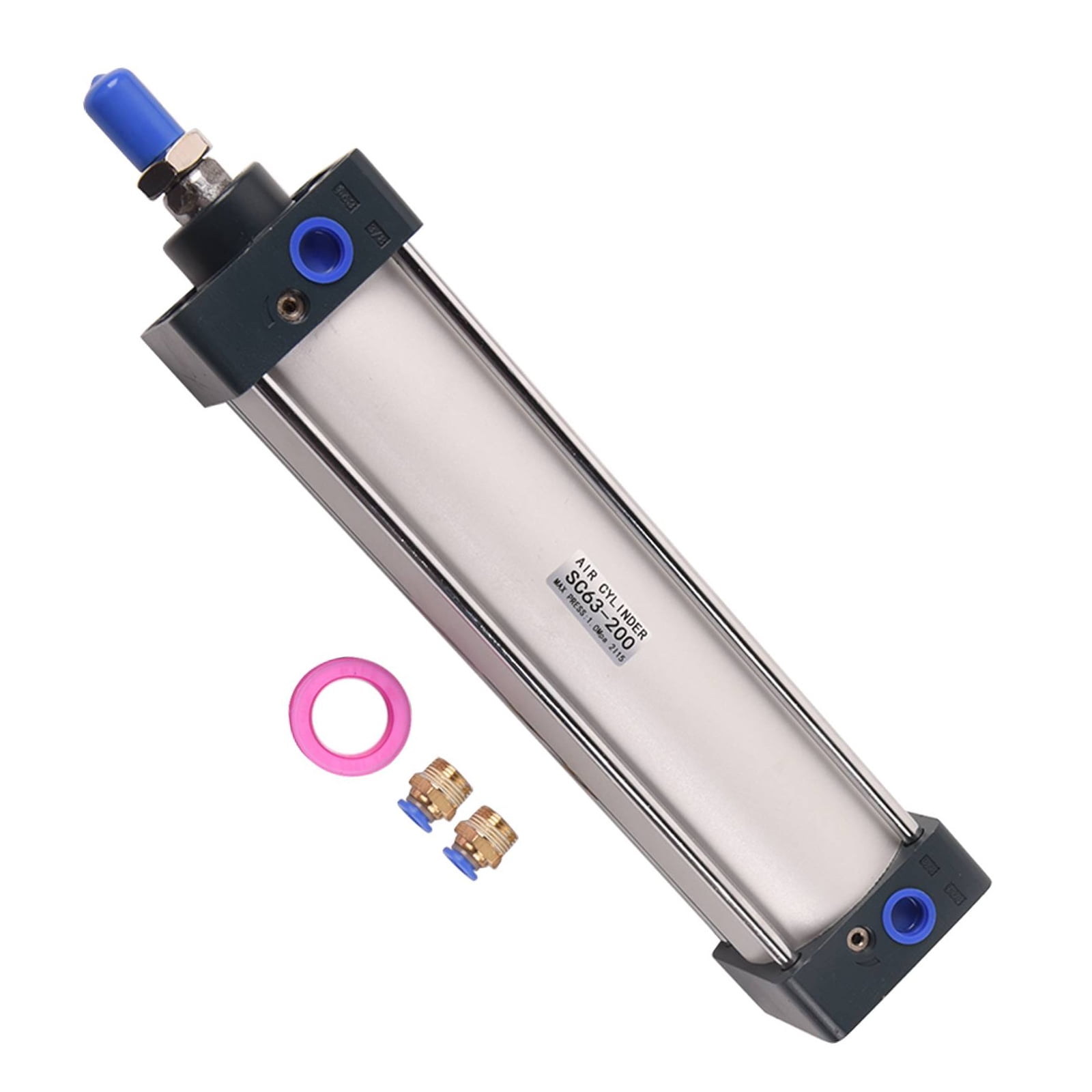 DAWOT Pneumatic Air Cylinder Single Rod Double Acting Air Cylinder SC ...