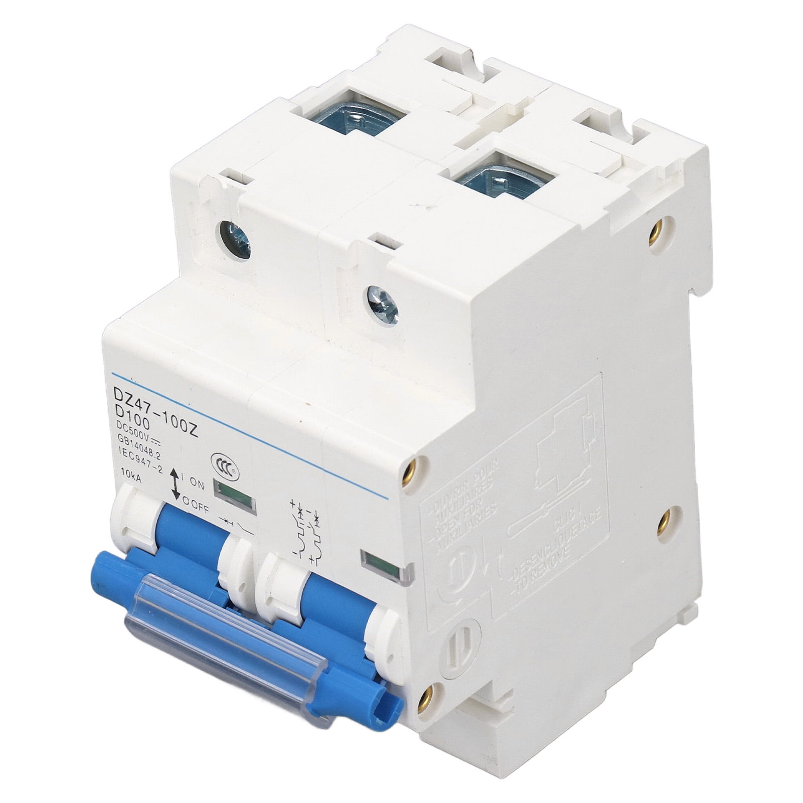 Disyuntor De CC 10KA 36mm Riel DIN Disyuntor En Miniatura Protección Contra Sobrecarga DC500V PC ...