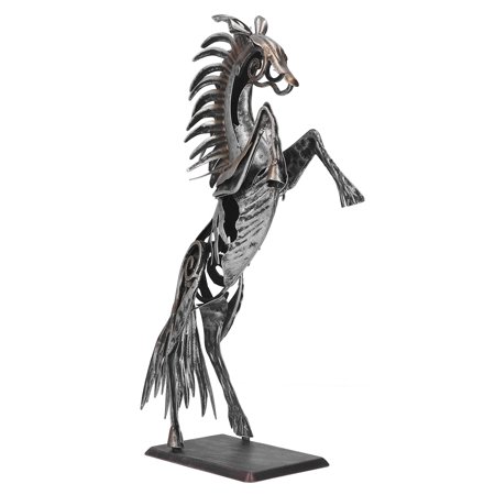 Metal Statue,Metal Horse Statue Unique Desktop Ornament Abstract Animal ...