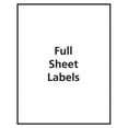 Avery Full Sheet Printable Shipping Labels, 8.5 x 11, Matte Clear, 10 ...