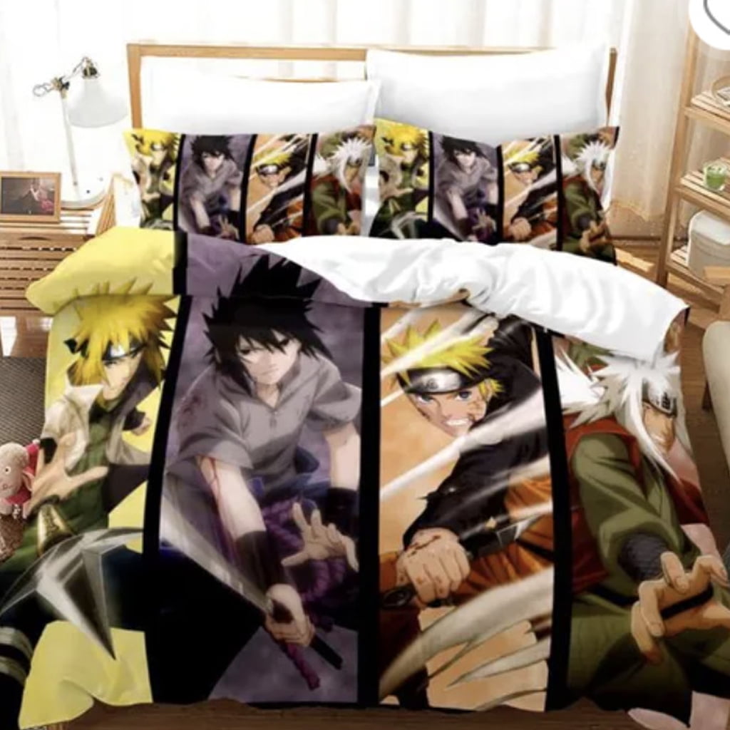 Buy New 3D Naruto Anime Bed Bedding Set Twin Full Queen King Size ...