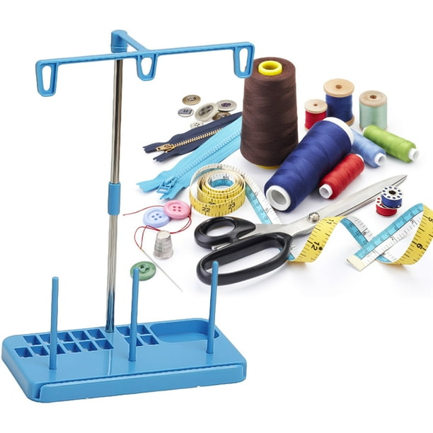 TB&W Three Cast Iron Thread Stand Adjustable Thread Bobbin Sewing ...