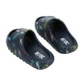 ACDC Rainbow Thunderbolt Logos Men's Blue Slide Sandals -Medium ...