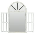 Aspire Arched Window Wall Mirror - White 42 x 25 - Walmart.com