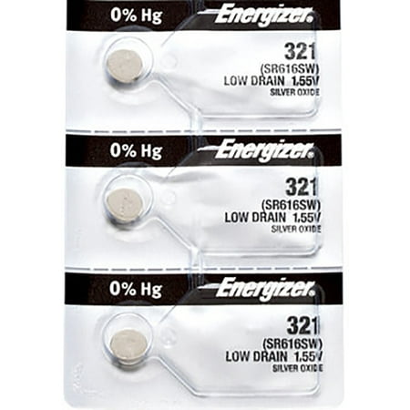 3 x Energizer 321 Watch Batteries, SR616SW Battery - Walmart.ca
