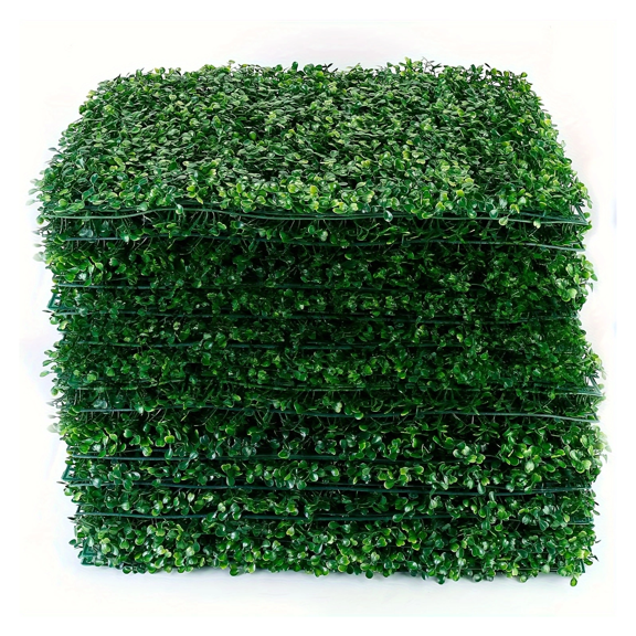 4-Layer Grass Wall Panels, 20"x 20"(10pcs) Artificial Green Wall Panel ...