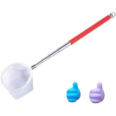 XBRW Aquarium Stainless Steel Small Fishing Net, Extendable Handle ...