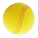 's Soft Training Softball, PU Foam Yellow Baseball Ball for Practice 7 ...