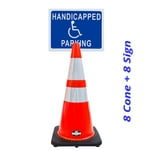 RK-Safety 28" Orange Cone, Black base With Two Reflective Tape, Plus ...