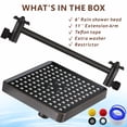 6" Square Oil Rubbed Bronze Rainfall Shower Head with 11'' Extension ...