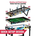 Medal Sports 4' Multi-Player 7-In-1 Combo Game Table - Walmart.com