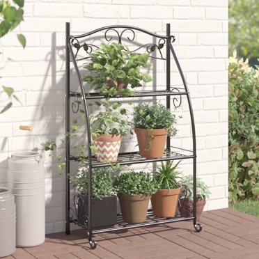 SAFAVIEH Outdoor Collection Rita Flower Rack Beige - Walmart.com